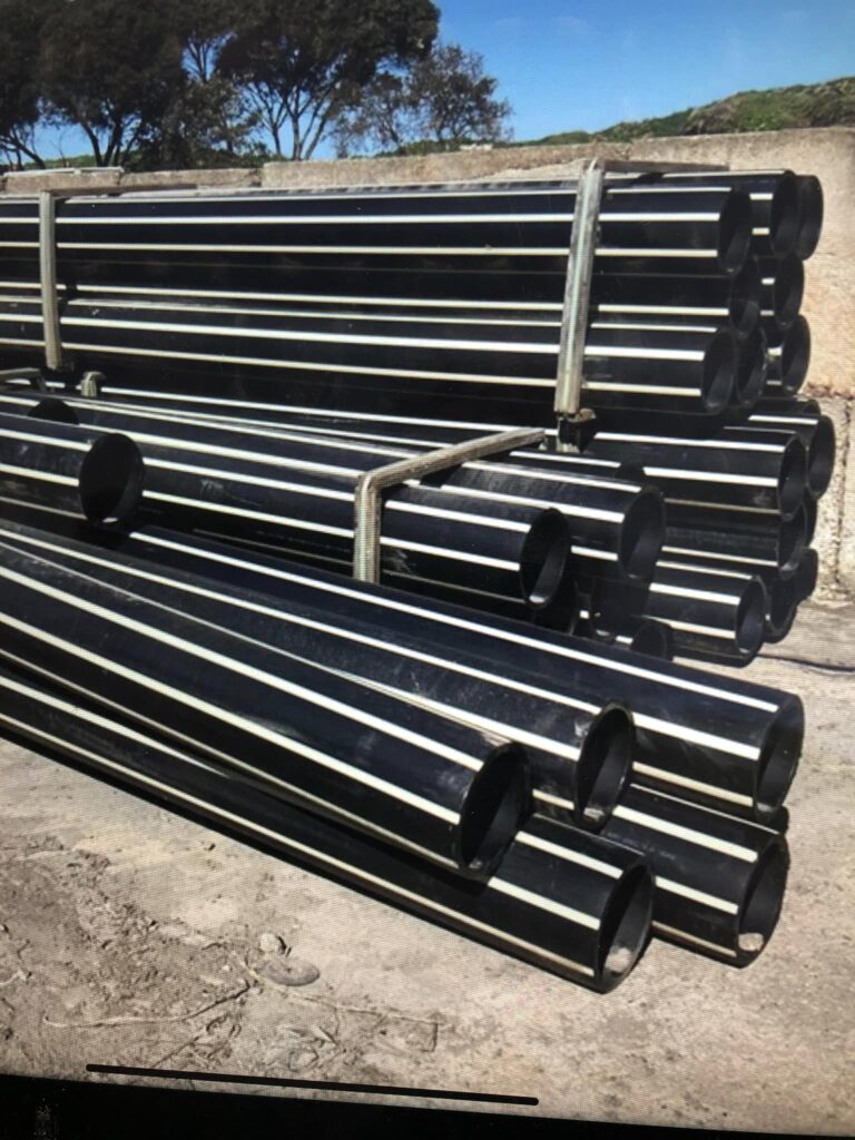 Australian Custom Pipes HDPE Poly Pipe $550 each 280mm OD - DRM Equipment